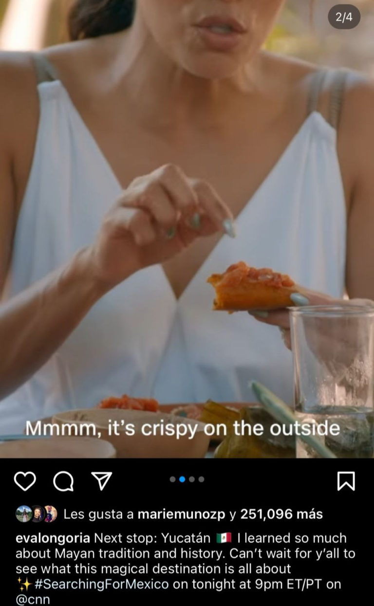 Eva Longoria muestra la grandeza de la cultura y gastronomía maya de ...